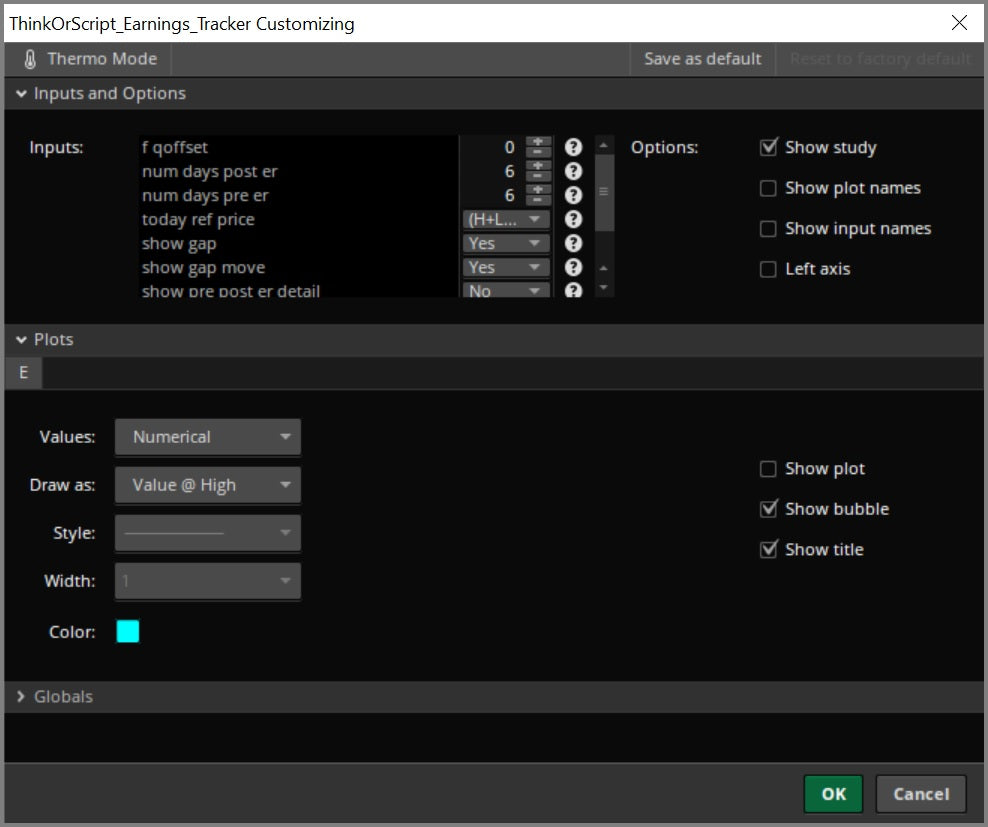 Earnings Tracker – ThinkOrScript